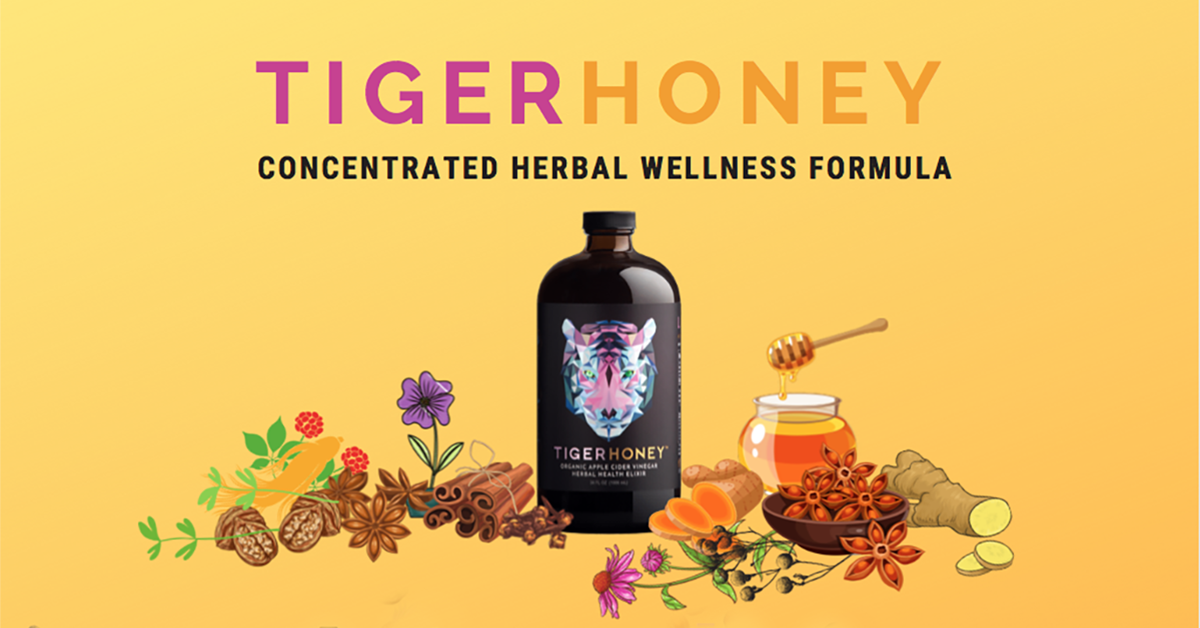 TIGERHONEY - Concentrated Apple Cider Vinegar Herbal Wellness Tonic